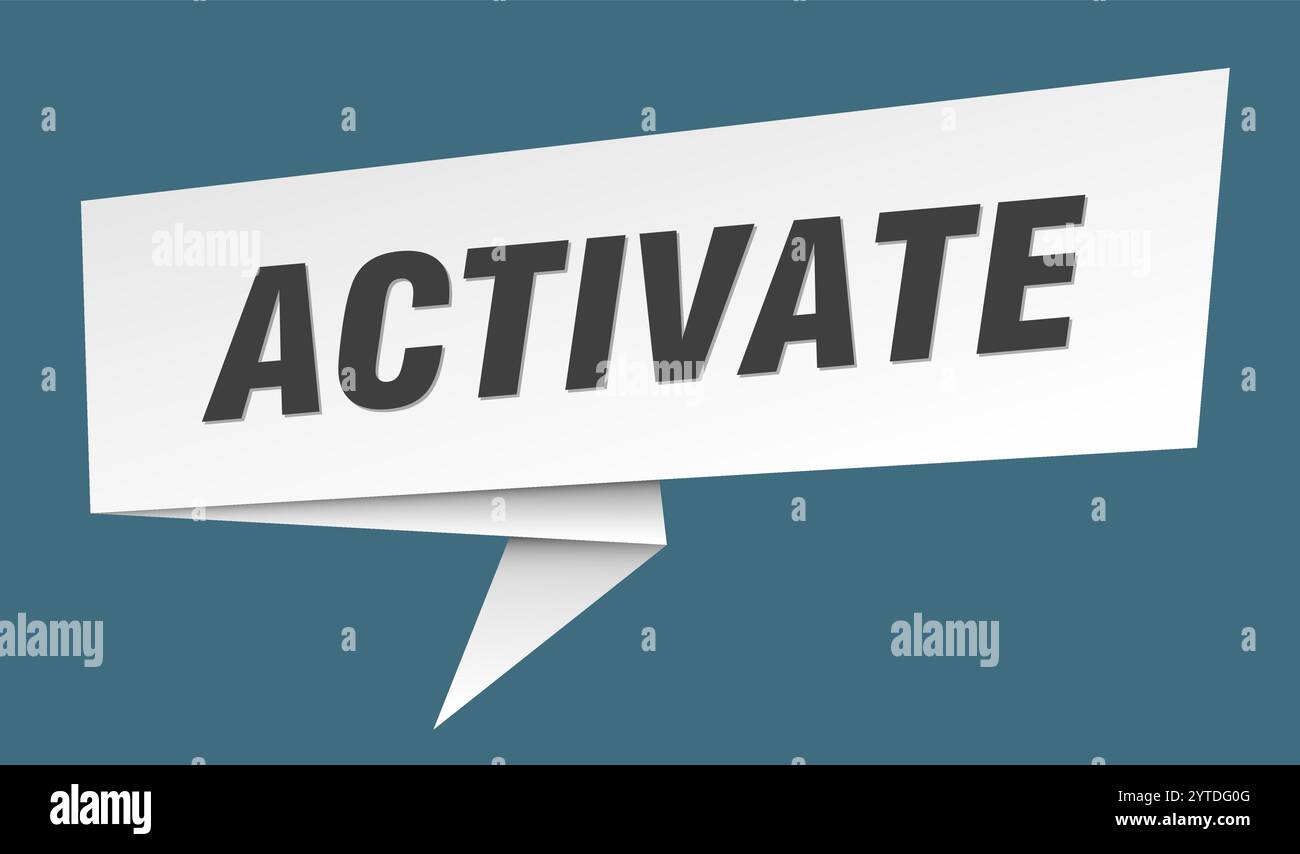 activate banner. activate speech bubble, label, sticker, ribbon, sign ...