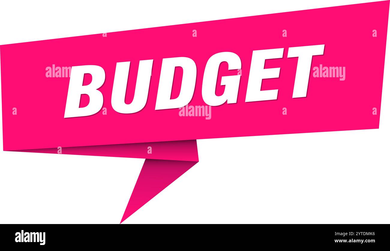 budget banner. budget speech bubble, label, sticker, ribbon, sign ...