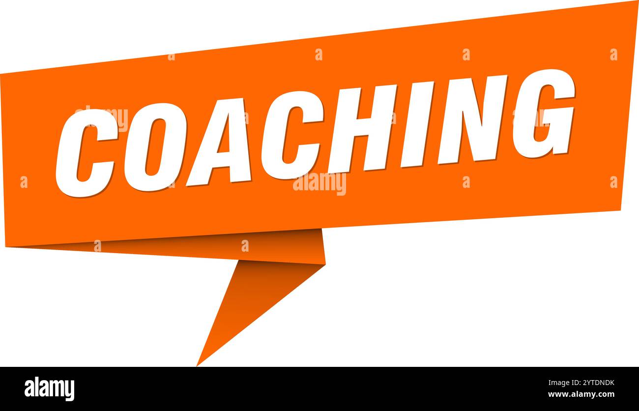 coaching banner. coaching speech bubble, label, sticker, ribbon, sign ...