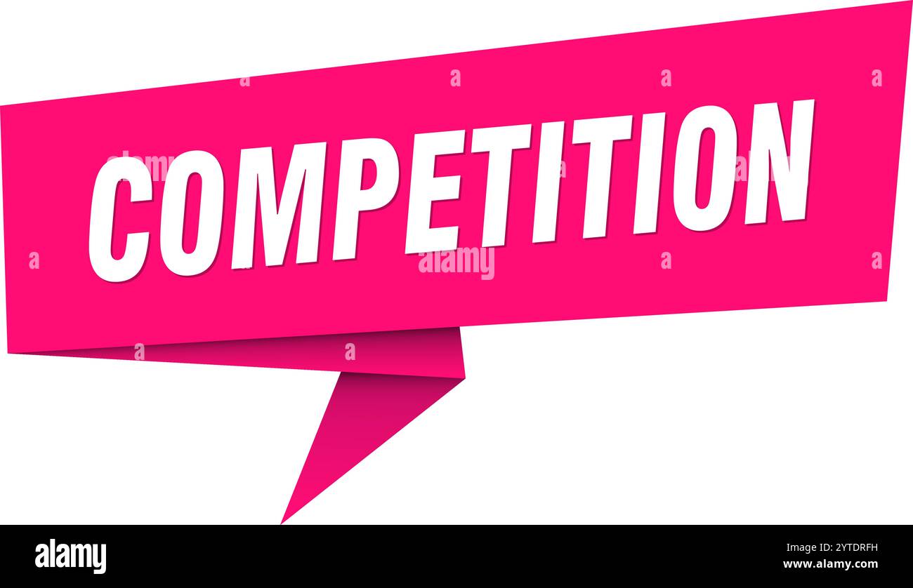 competition banner. competition speech bubble, label, sticker, ribbon ...