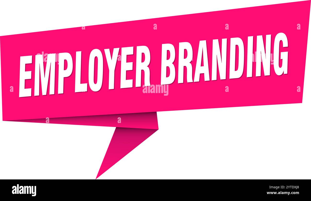 employer branding banner. employer branding speech bubble, label ...