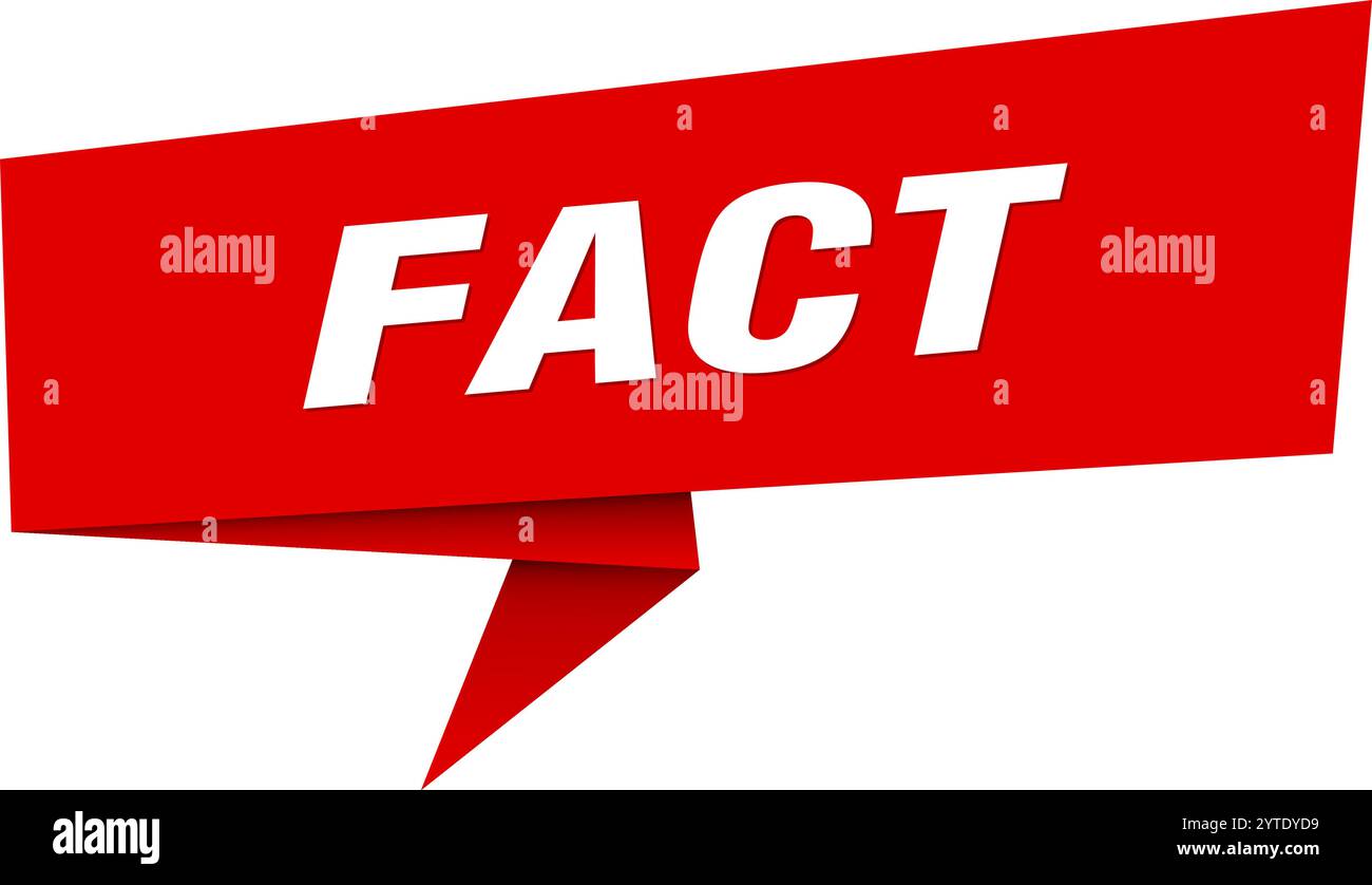 fact banner. fact speech bubble, label, sticker, ribbon, sign template ...