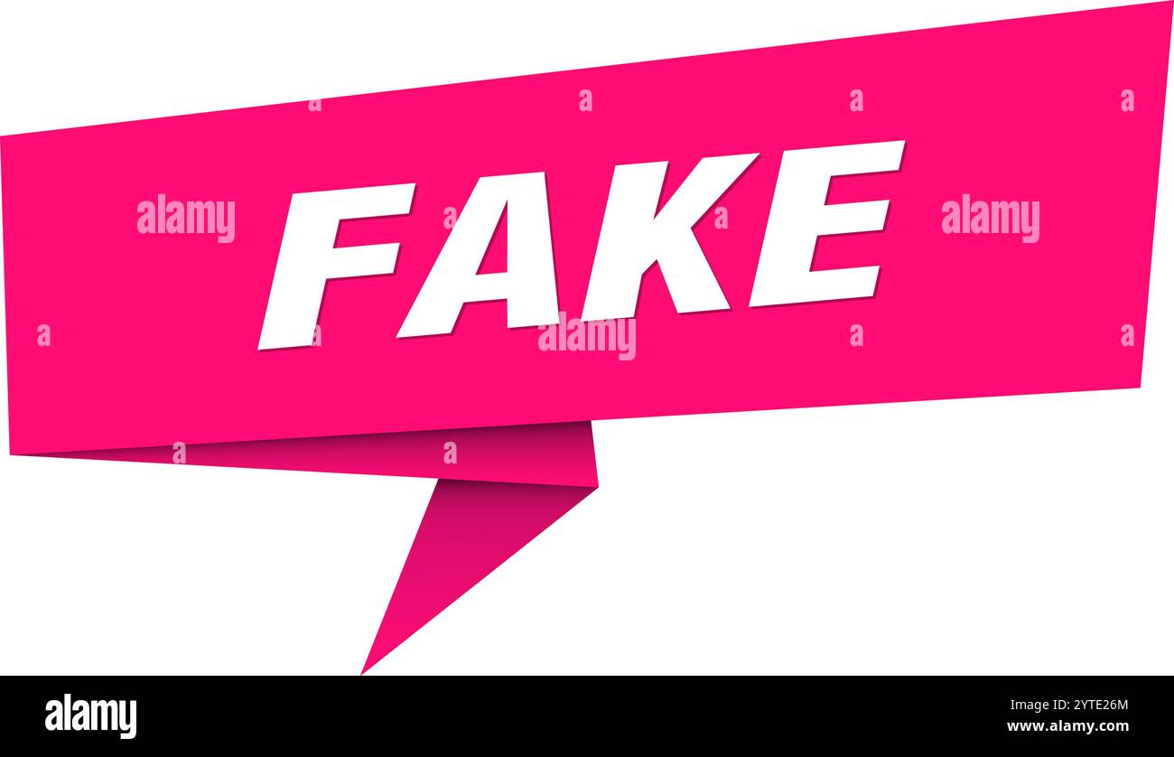 fake banner. fake speech bubble, label, sticker, ribbon, sign template ...