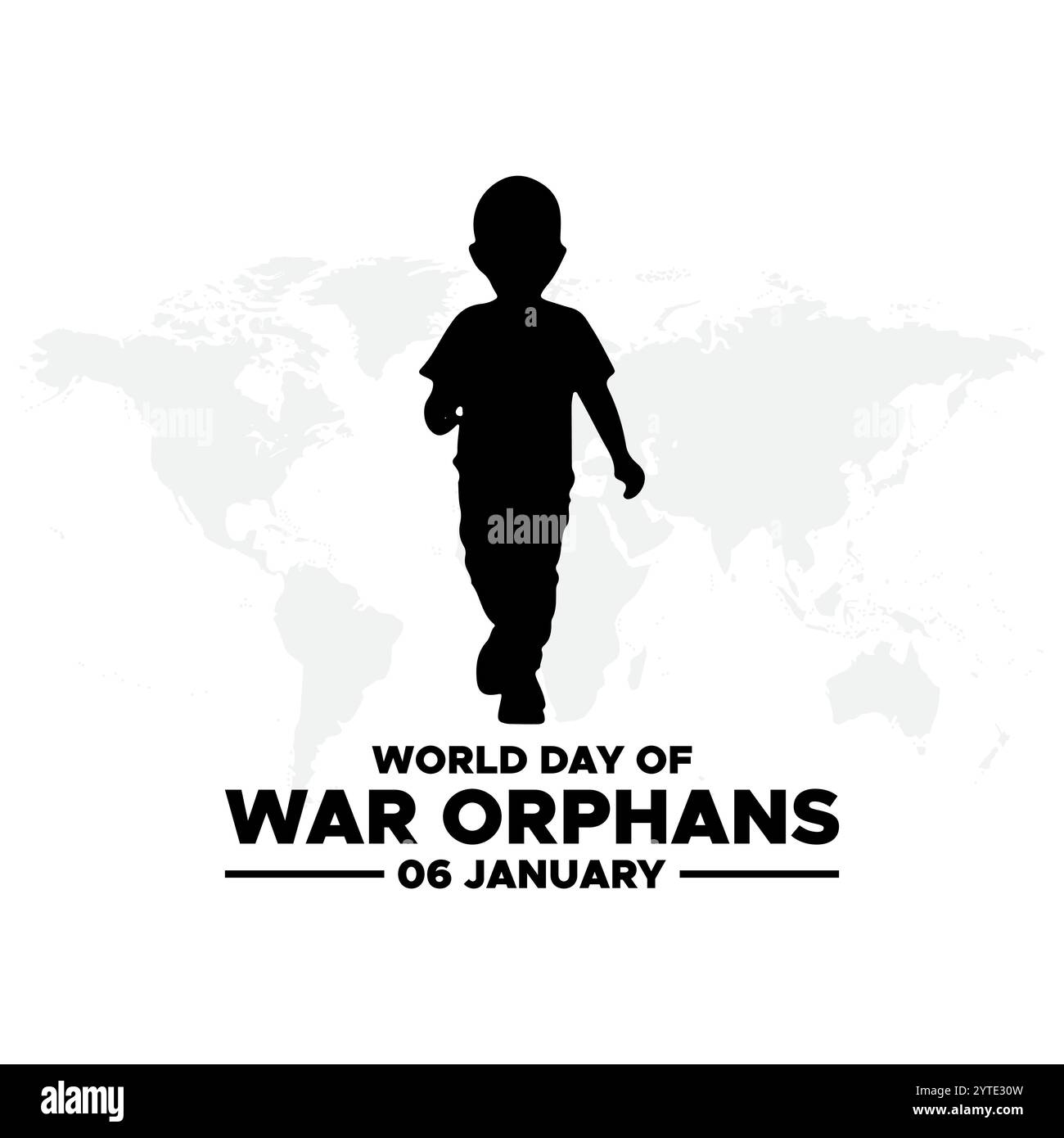 World war orphans day theme. Vector illustration. Suitable for Poster ...