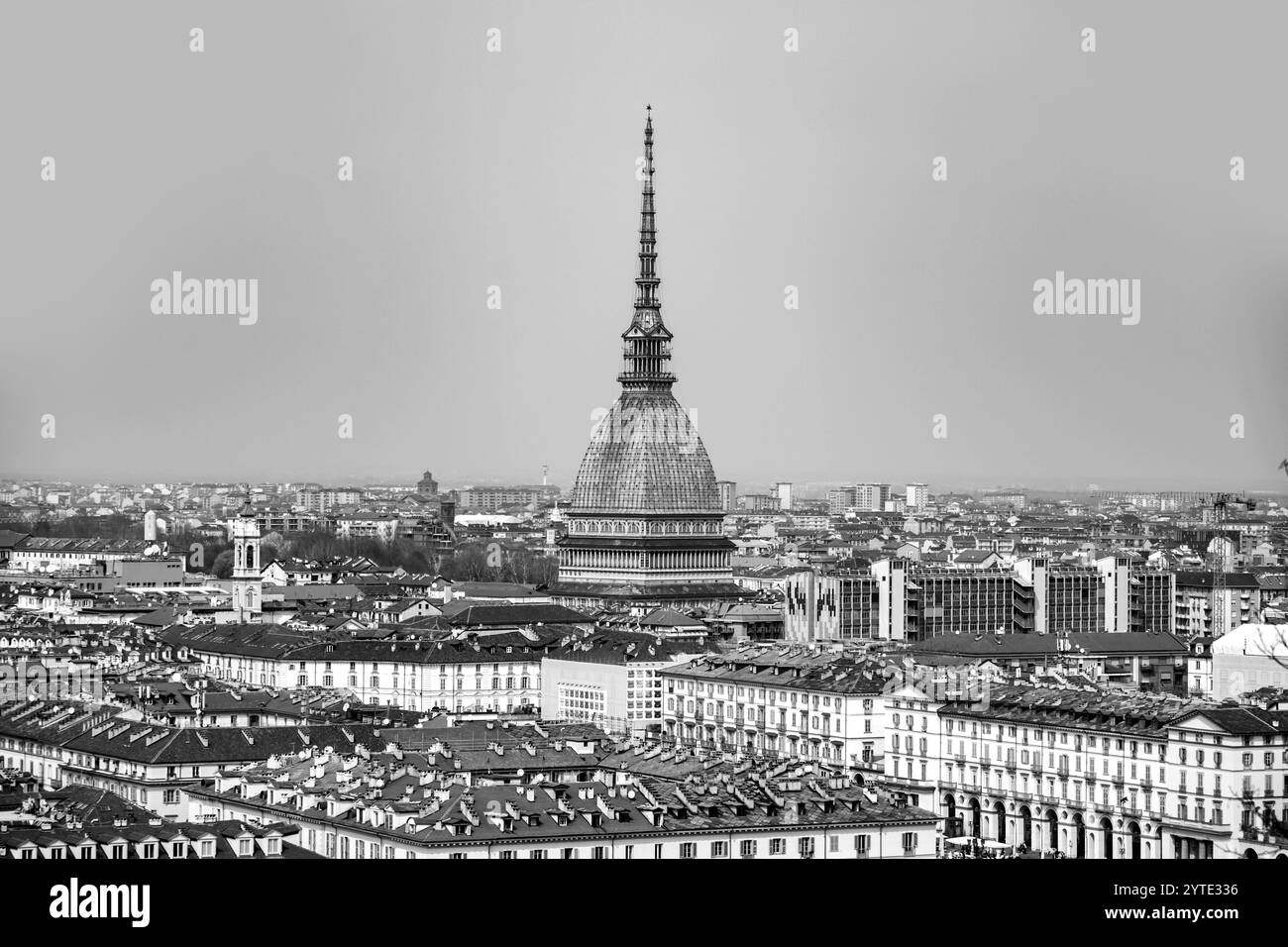 Turin, Italy - March 28, 2022: Aerial view of the Italian city of Turin ...