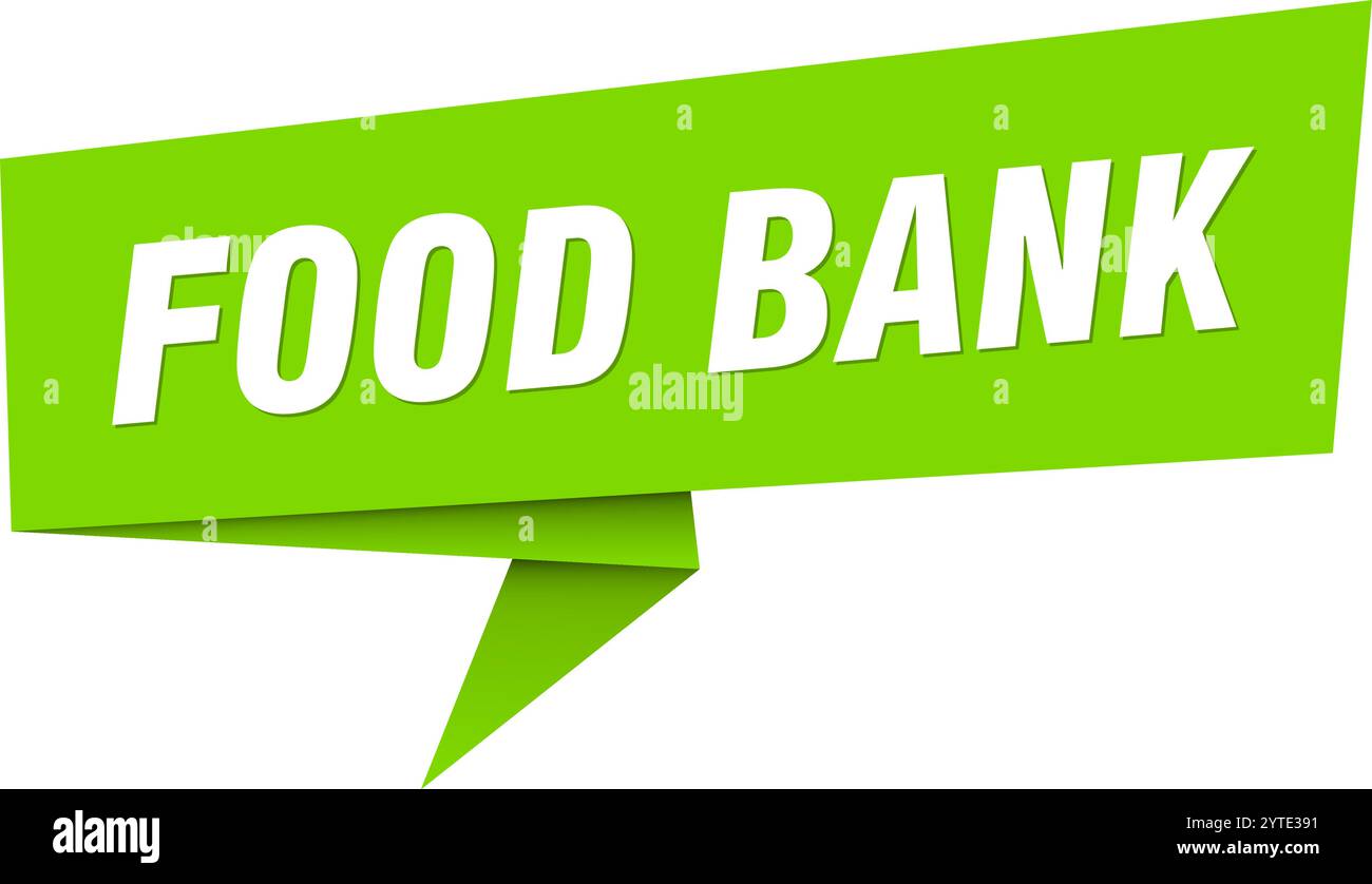 food bank banner. food bank speech bubble, label, sticker, ribbon, sign ...