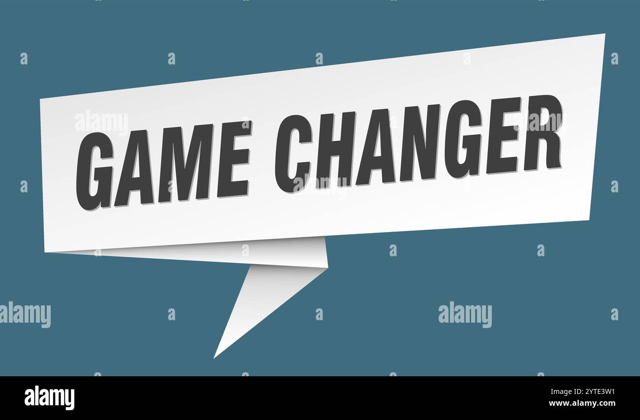 game changer banner. game changer speech bubble, label, sticker, ribbon ...
