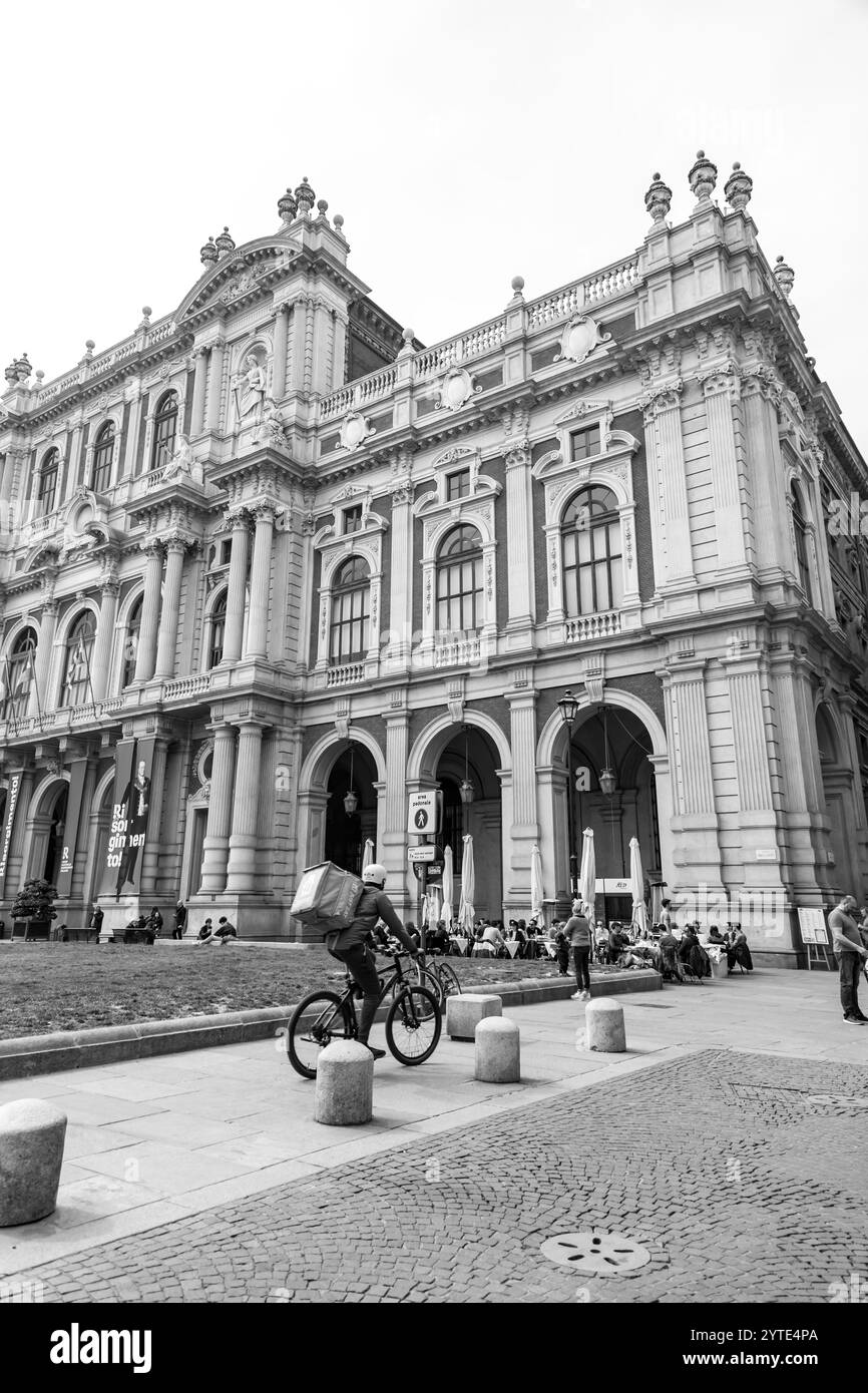 Historic palace of turin Black and White Stock Photos & Images - Alamy