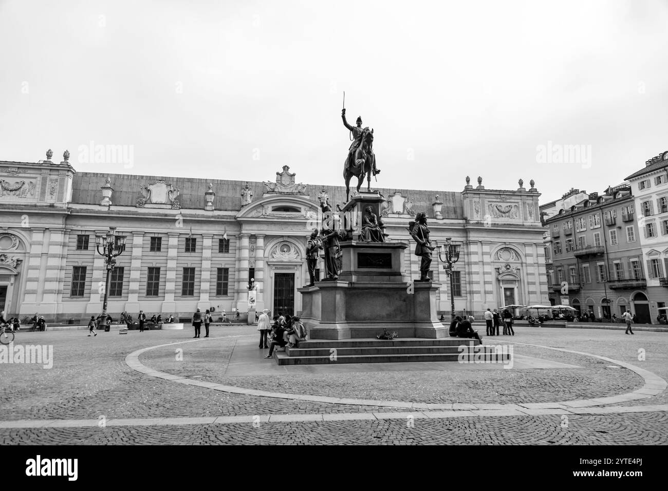 Historic palace of turin Black and White Stock Photos & Images - Alamy