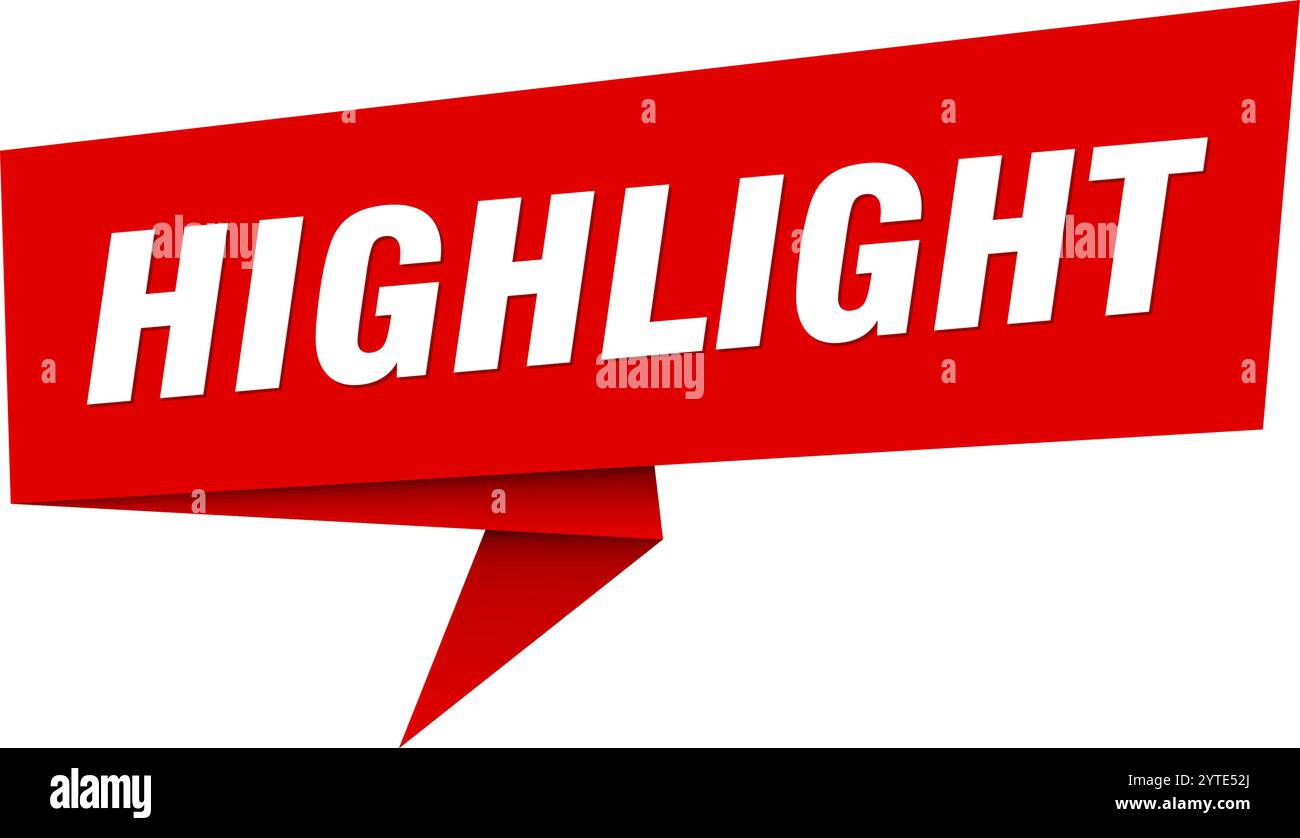 highlight banner. highlight speech bubble, label, sticker, ribbon, sign ...