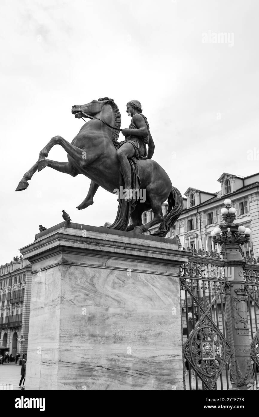 Historic palace of turin Black and White Stock Photos & Images - Alamy