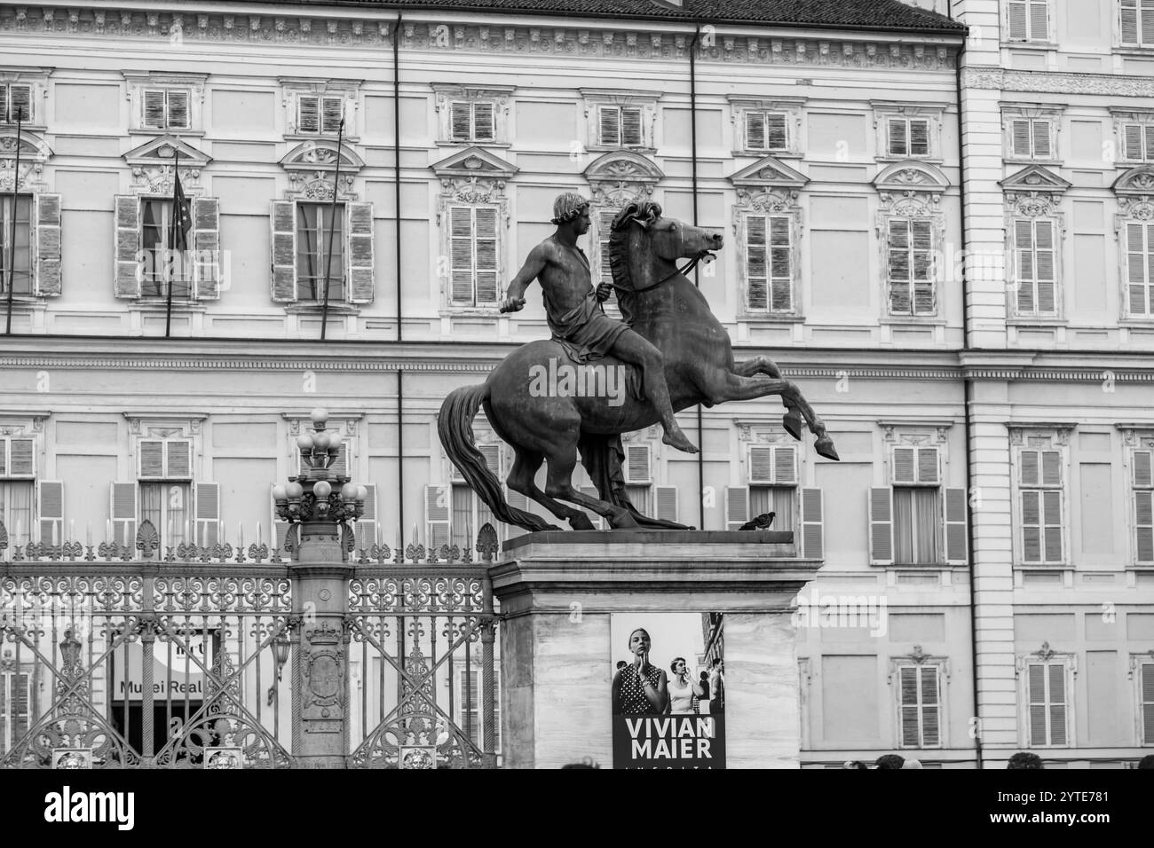 Historic palace of turin Black and White Stock Photos & Images - Alamy