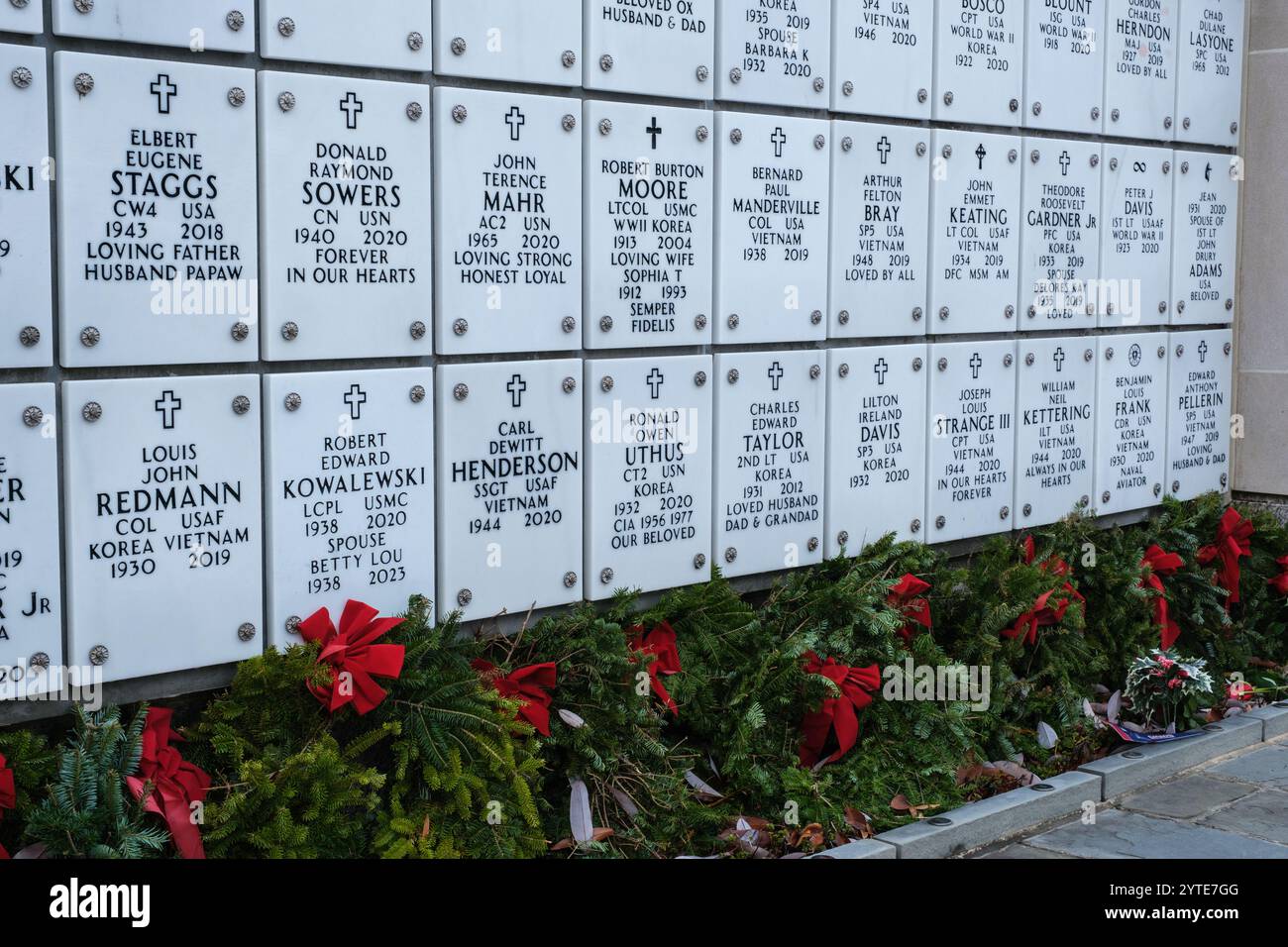 Arlington National Cemetery, Virginia, USA. Columbarium, Court Number 9 ...