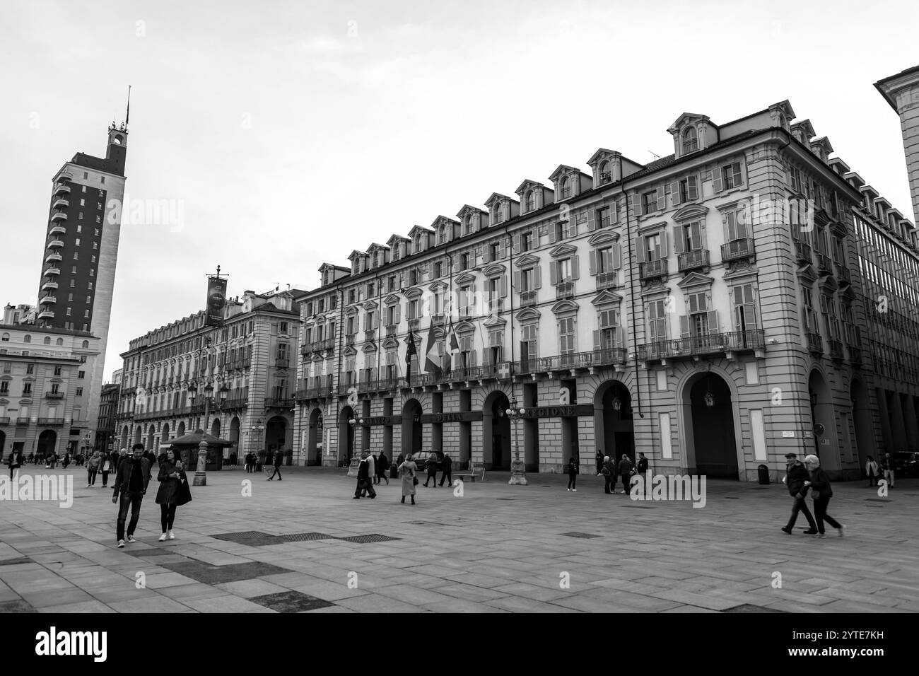 Historic palace of turin Black and White Stock Photos & Images - Alamy