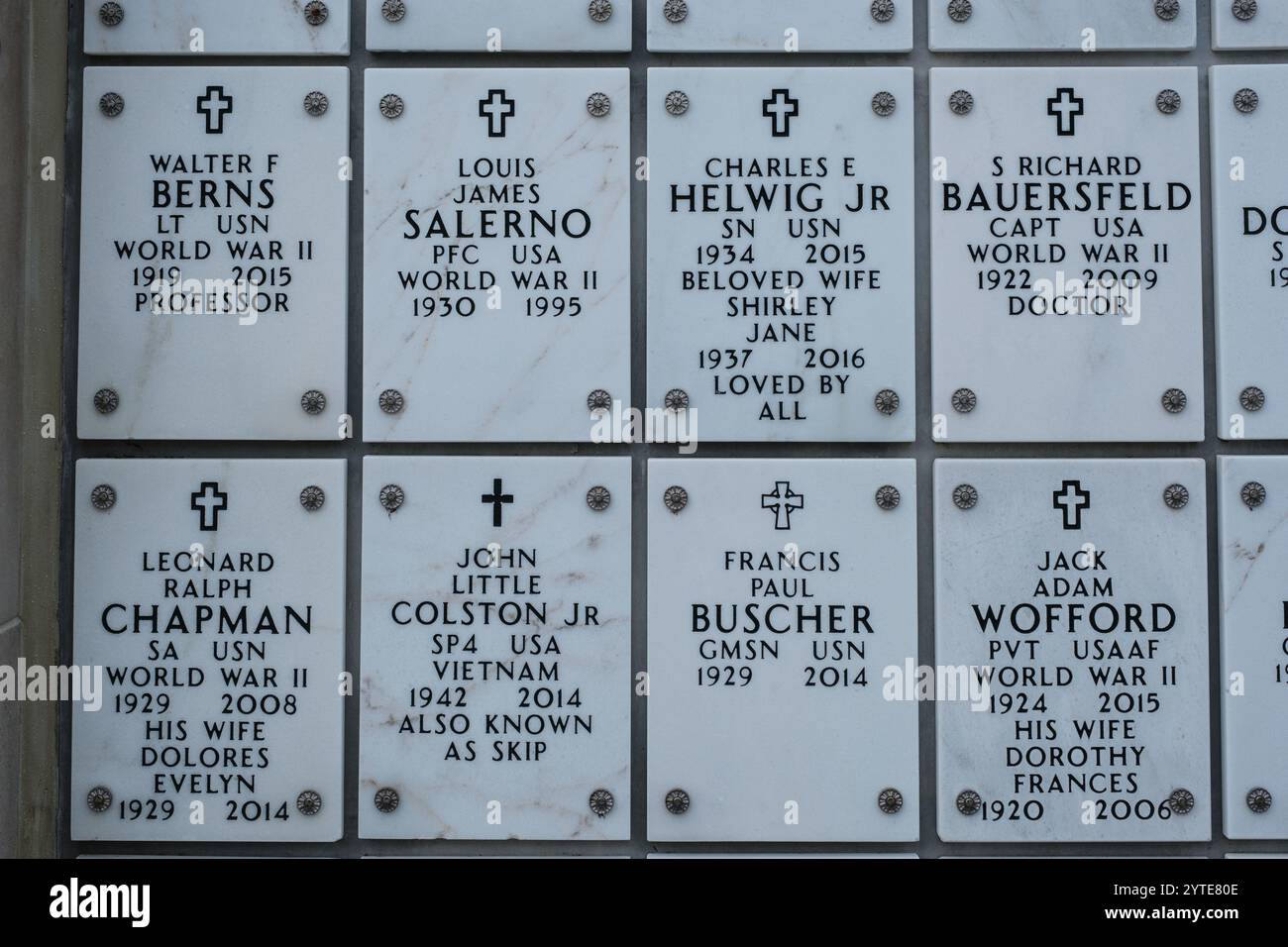 Arlington National Cemetery, Virginia, USA. Columbarium, Court Number 9 ...