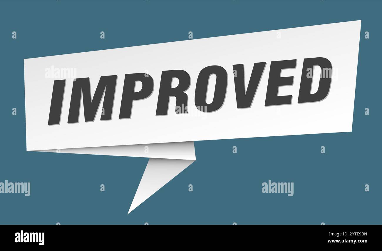 improved banner. improved speech bubble, label, sticker, ribbon, sign ...