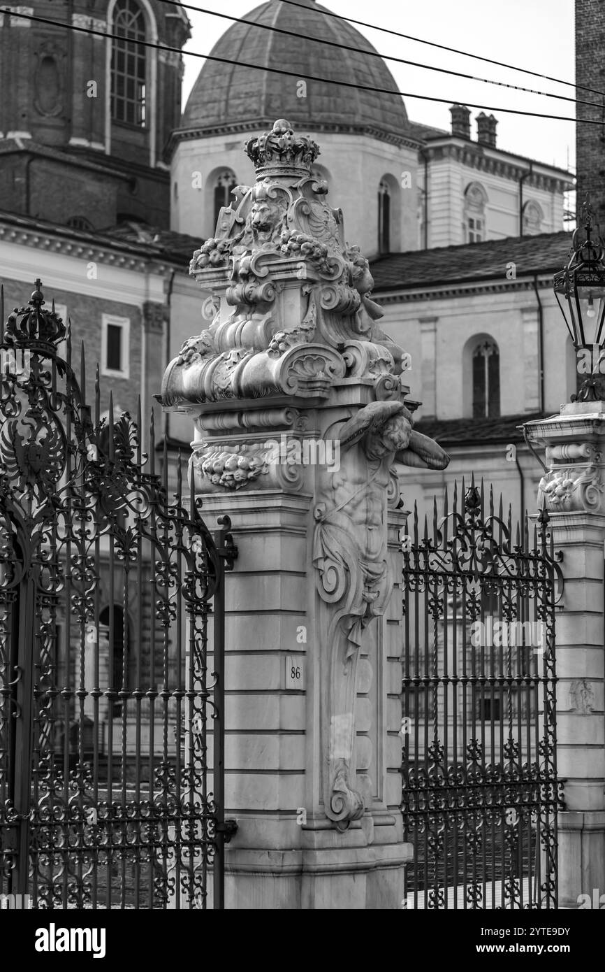 Turin, Italy - March 27, 2022: The museum complex of the Royal Museums ...