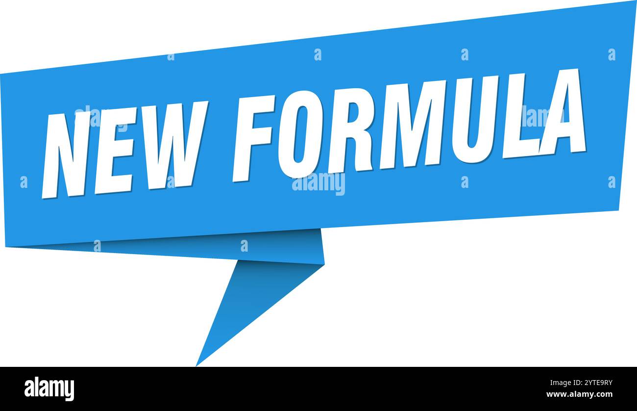 new formula banner. new formula speech bubble, label, sticker, ribbon ...