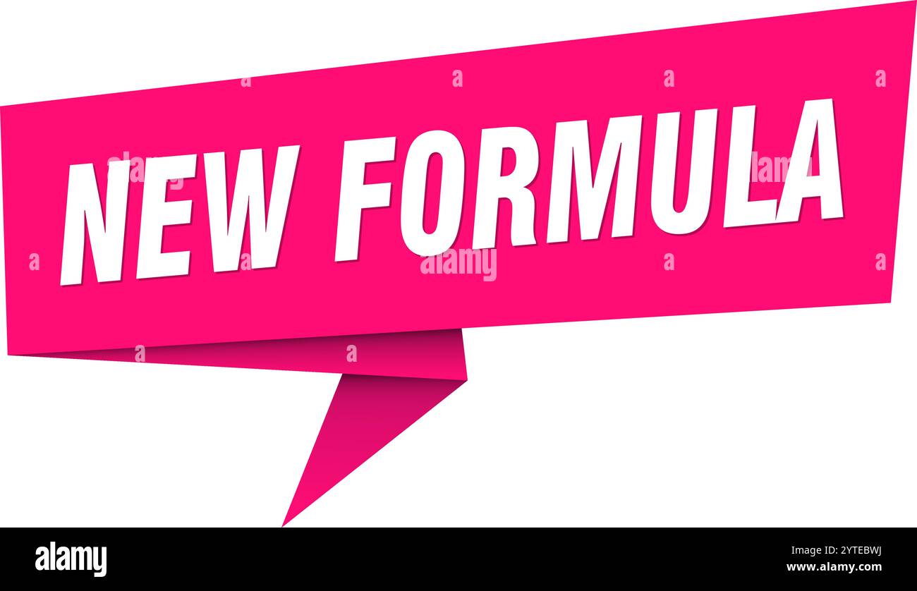 new formula banner. new formula speech bubble, label, sticker, ribbon ...