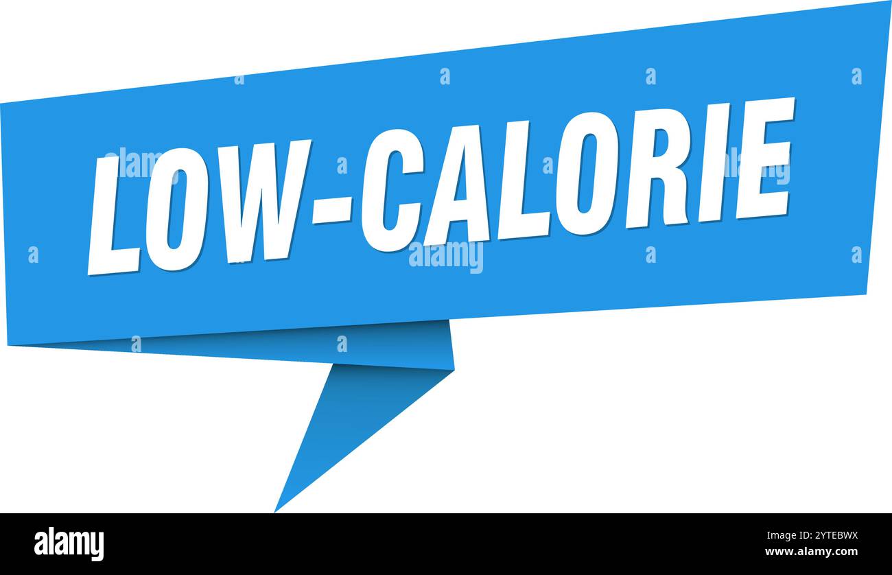 low-calorie banner. low-calorie speech bubble, label, sticker, ribbon ...