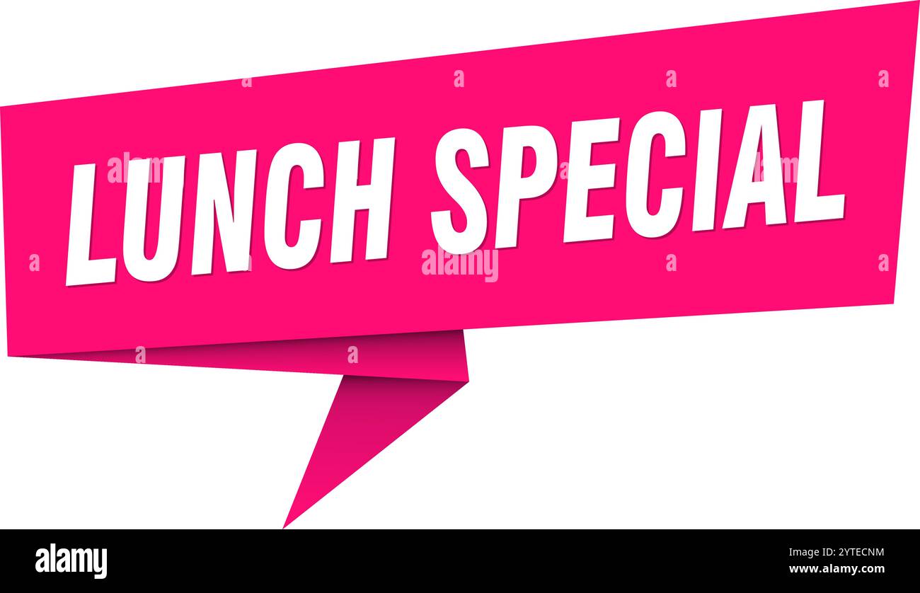 lunch special banner. lunch special speech bubble, label, sticker ...