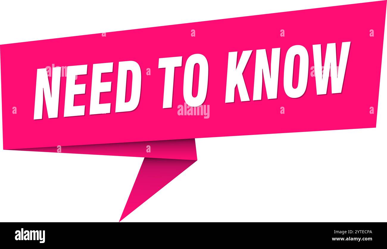 need to know banner. need to know speech bubble, label, sticker, ribbon ...