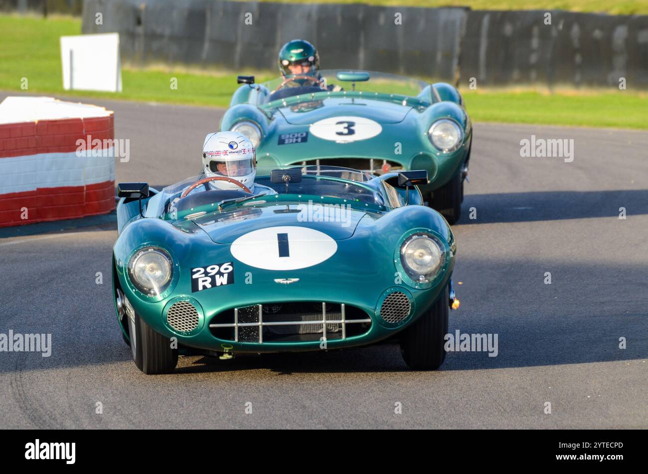 Aston Martin DBR1/1 classic sports car, vintage racing car competing in ...