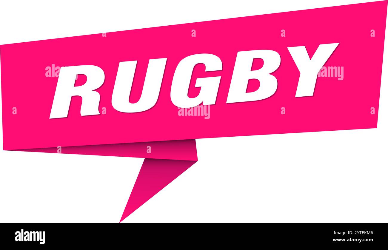 rugby banner. rugby speech bubble, label, sticker, ribbon, sign ...