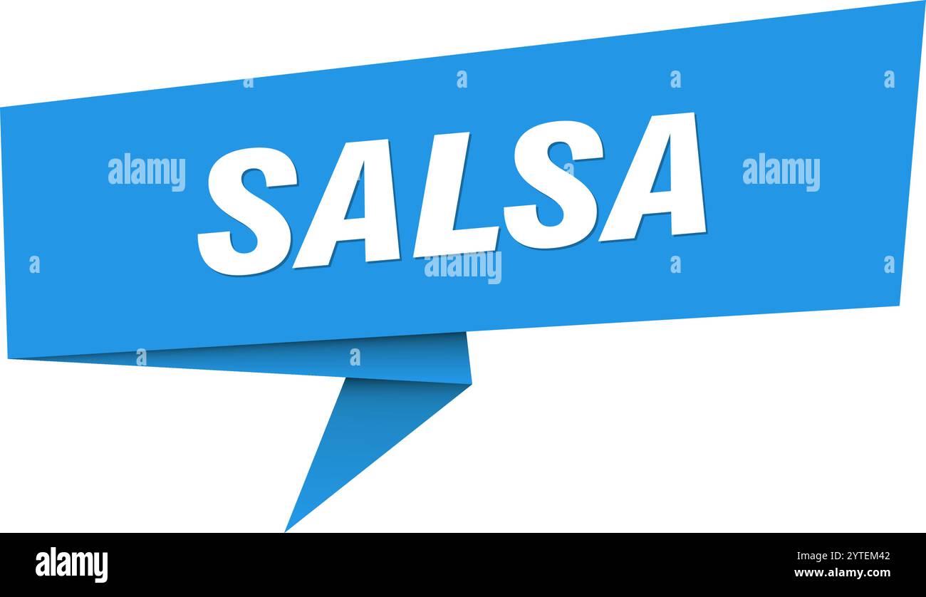 salsa banner. salsa speech bubble, label, sticker, ribbon, sign ...