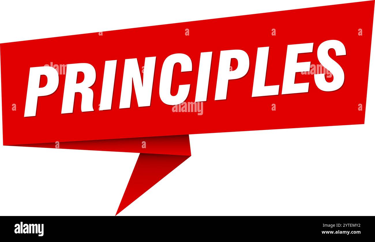 principles banner. principles speech bubble, label, sticker, ribbon ...