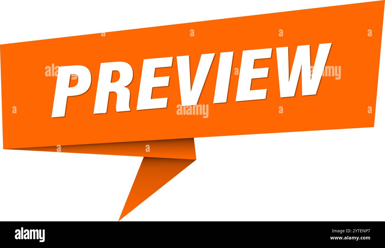 preview banner. preview speech bubble, label, sticker, ribbon, sign ...
