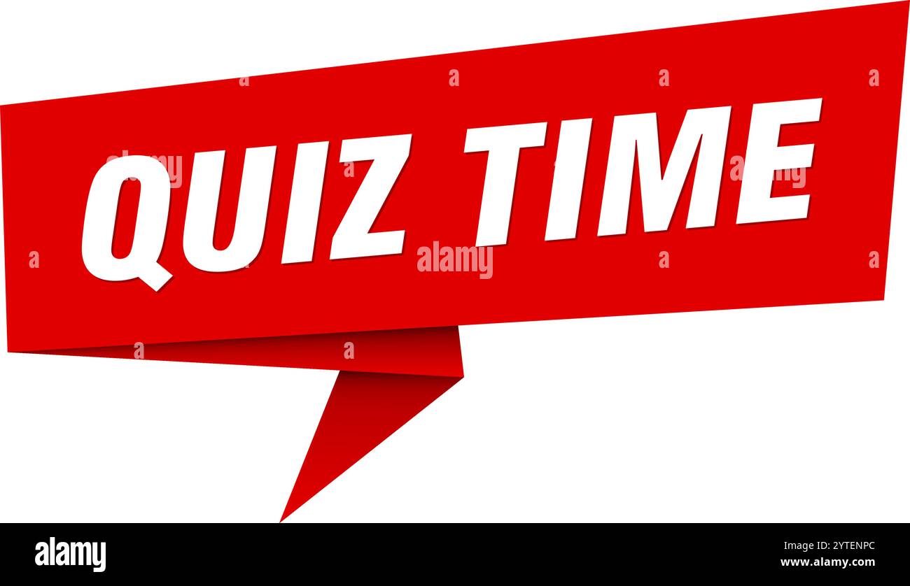 Quiz time ribbon ribbon hi-res stock photography and images - Alamy