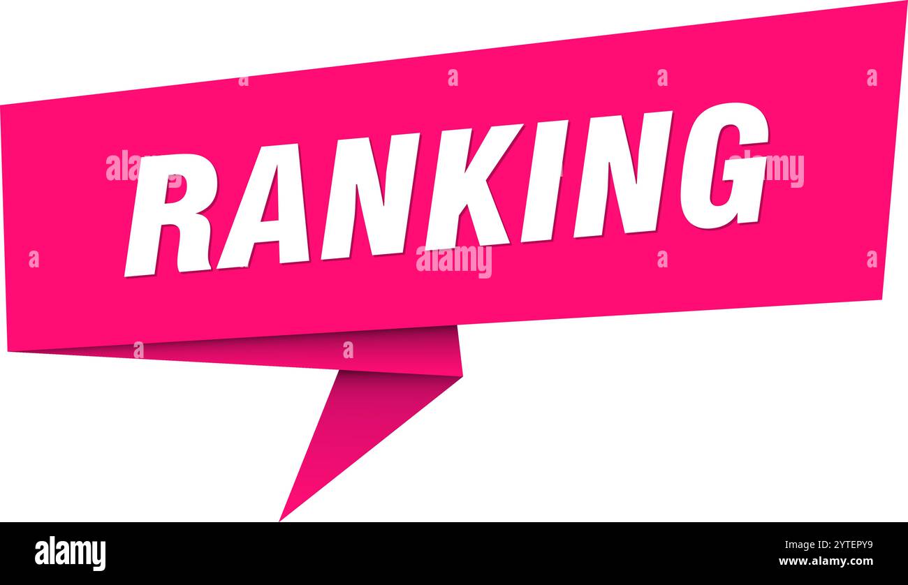 ranking banner. ranking speech bubble, label, sticker, ribbon, sign ...