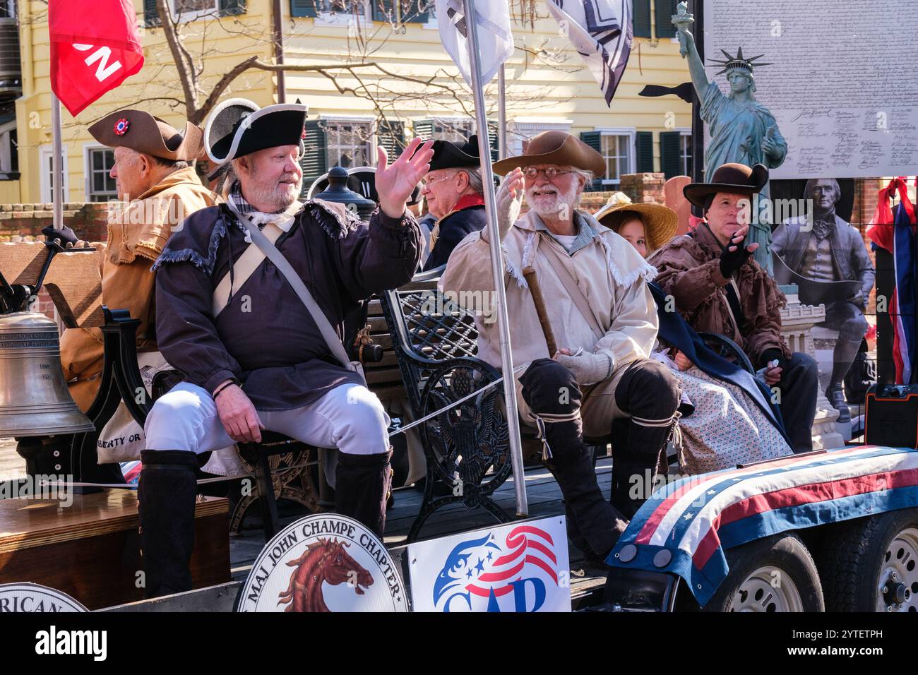 Alexandria, Virginia, USA. Sons of the American Revolution in Parade ...