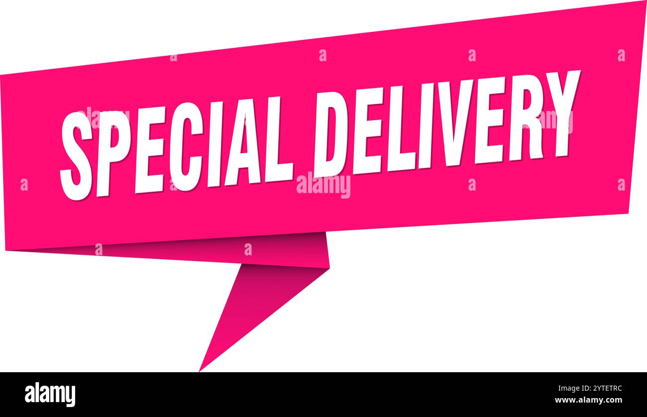 special delivery banner. special delivery speech bubble, label, sticker ...