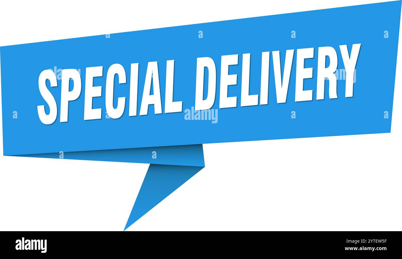 special delivery banner. special delivery speech bubble, label, sticker ...