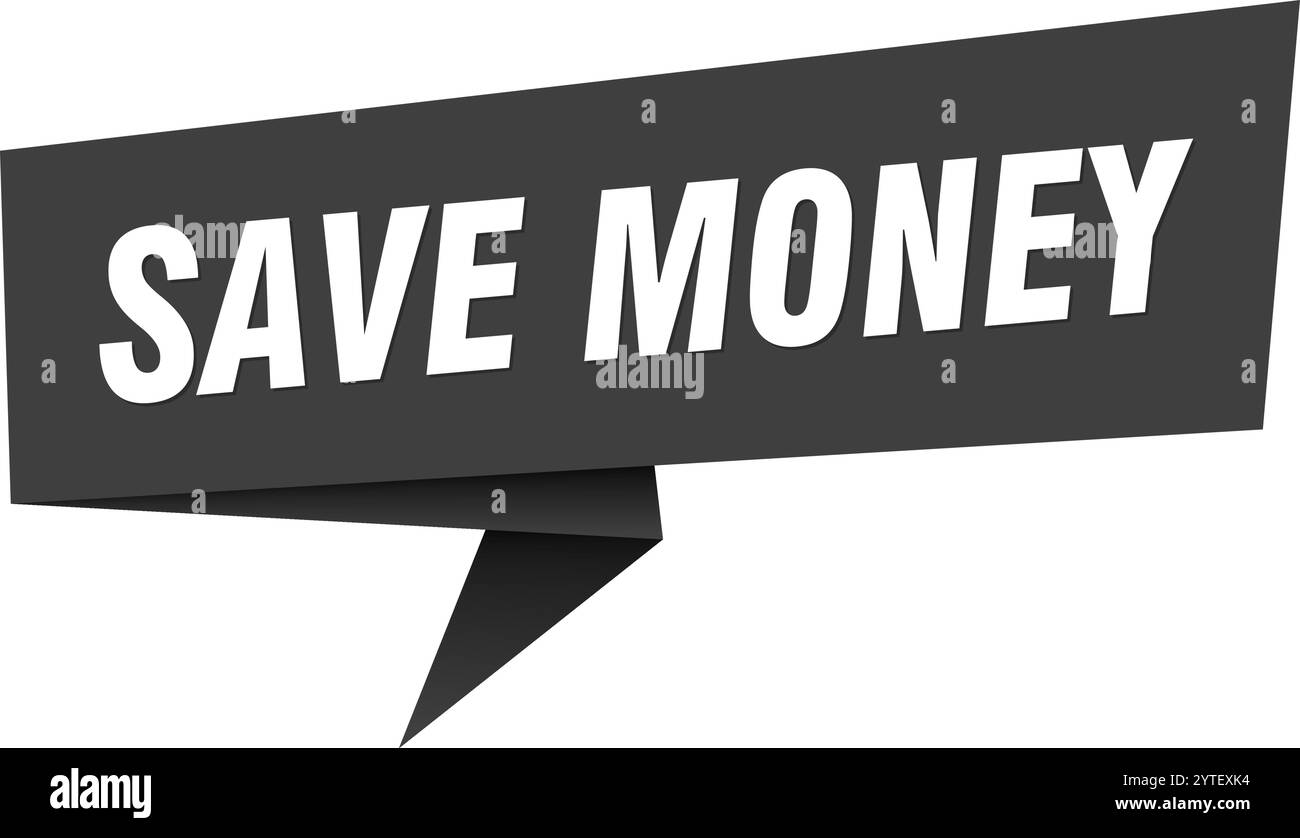 save money banner. save money speech bubble, label, sticker, ribbon ...