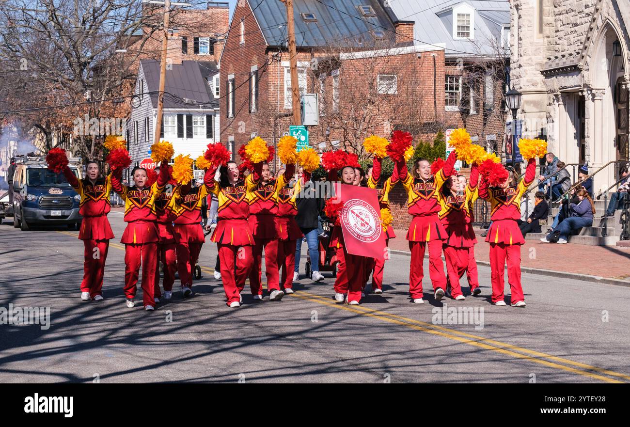 Alexandria, Virginia, USA. Parade Honoring Birthday of George ...