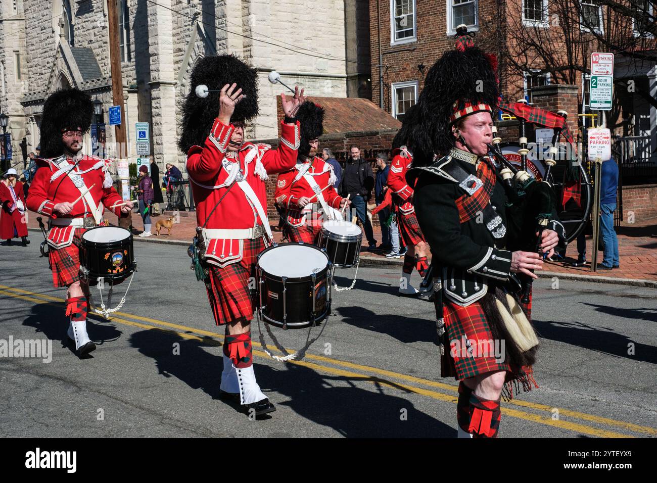 Alexandria, Virginia, USA. Parade Honoring Birthday of George ...