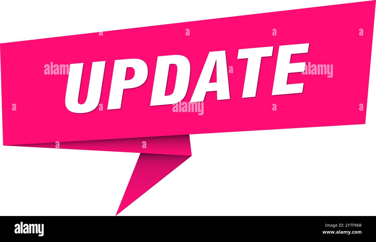 update banner. update speech bubble, label, sticker, ribbon, sign ...