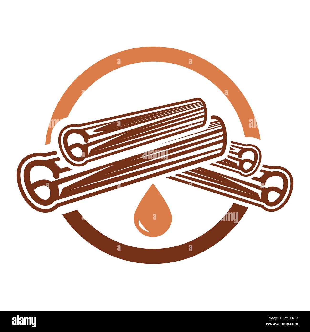 cinnamon icon logo design template Stock Vector Image & Art - Alamy