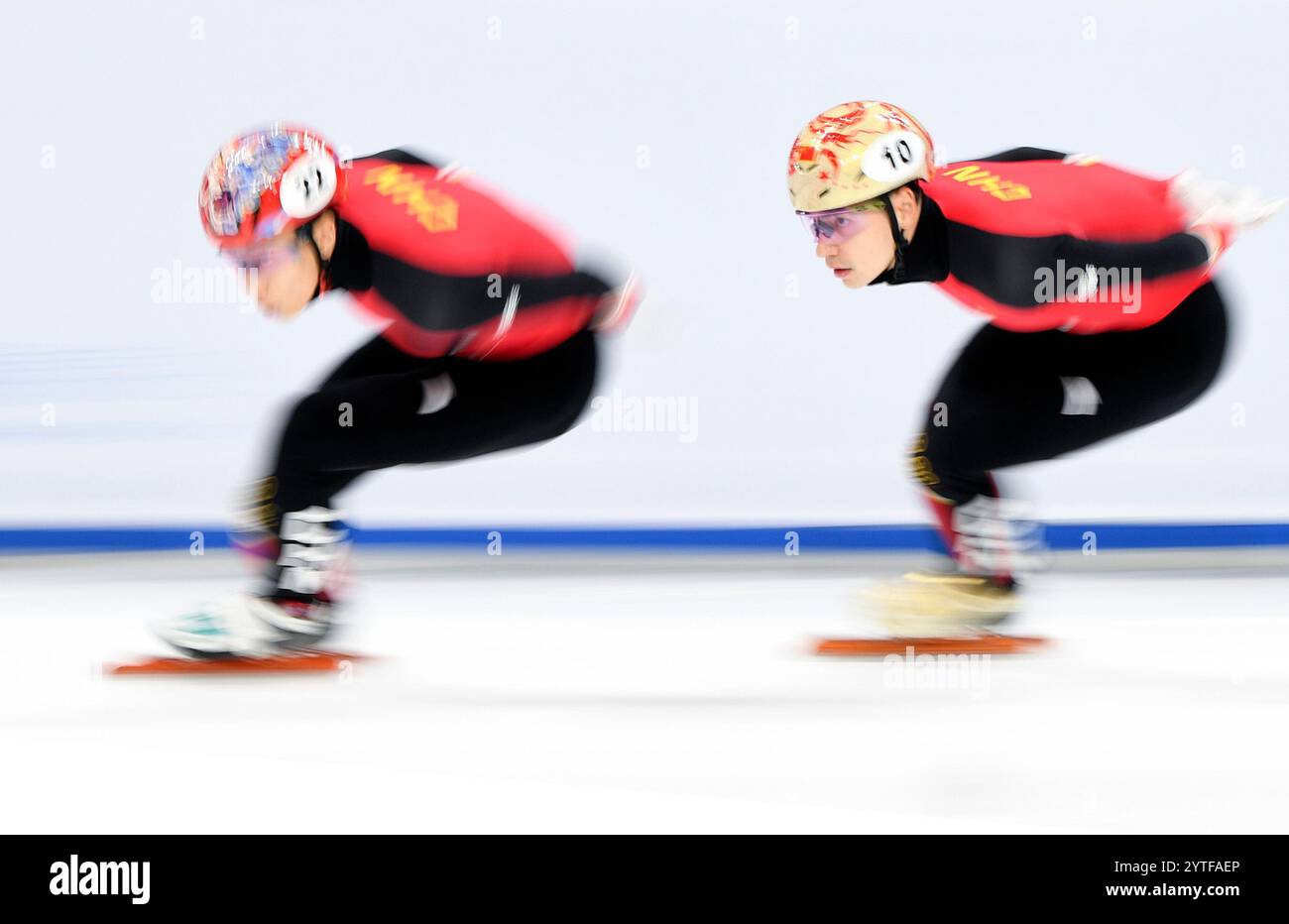 Beijing, China. 7th Dec, 2024. Liu Shaoang (R) of China competes during ...