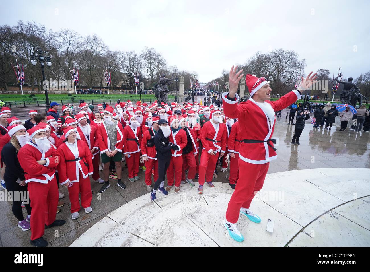 Members of the Scrambled Legs Running Club have a group photo by the ...