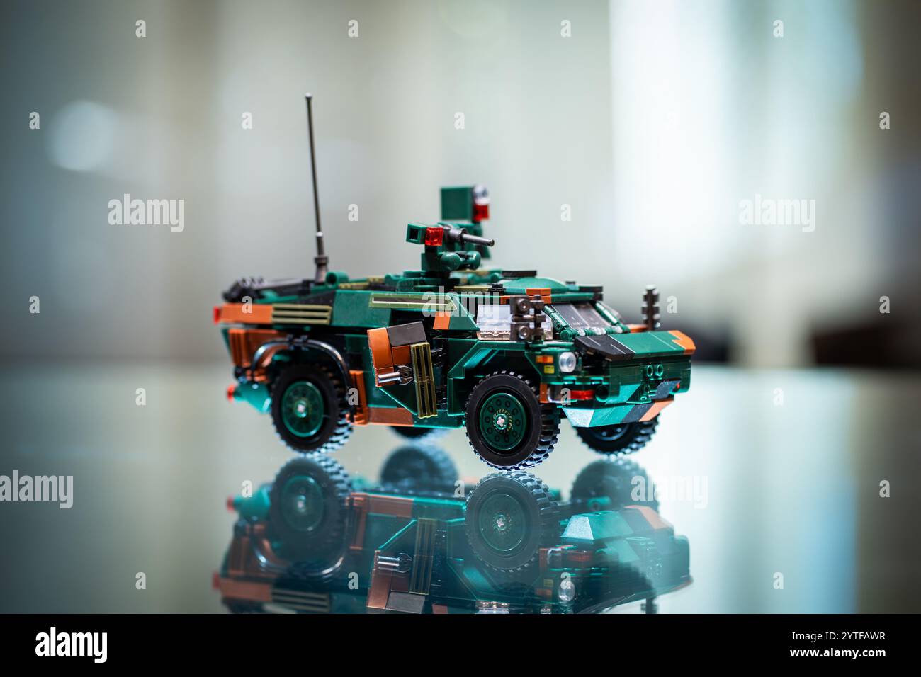 plastic toy model of modern German light armored vehicle Fennek of ...