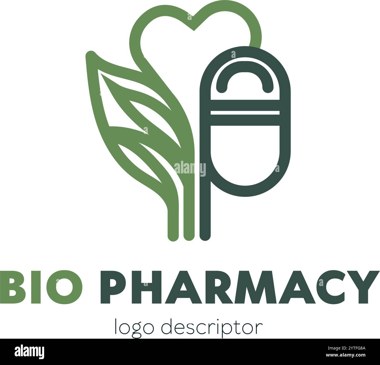 Bio technology and pharmacy logo design vector illustration.icon ...