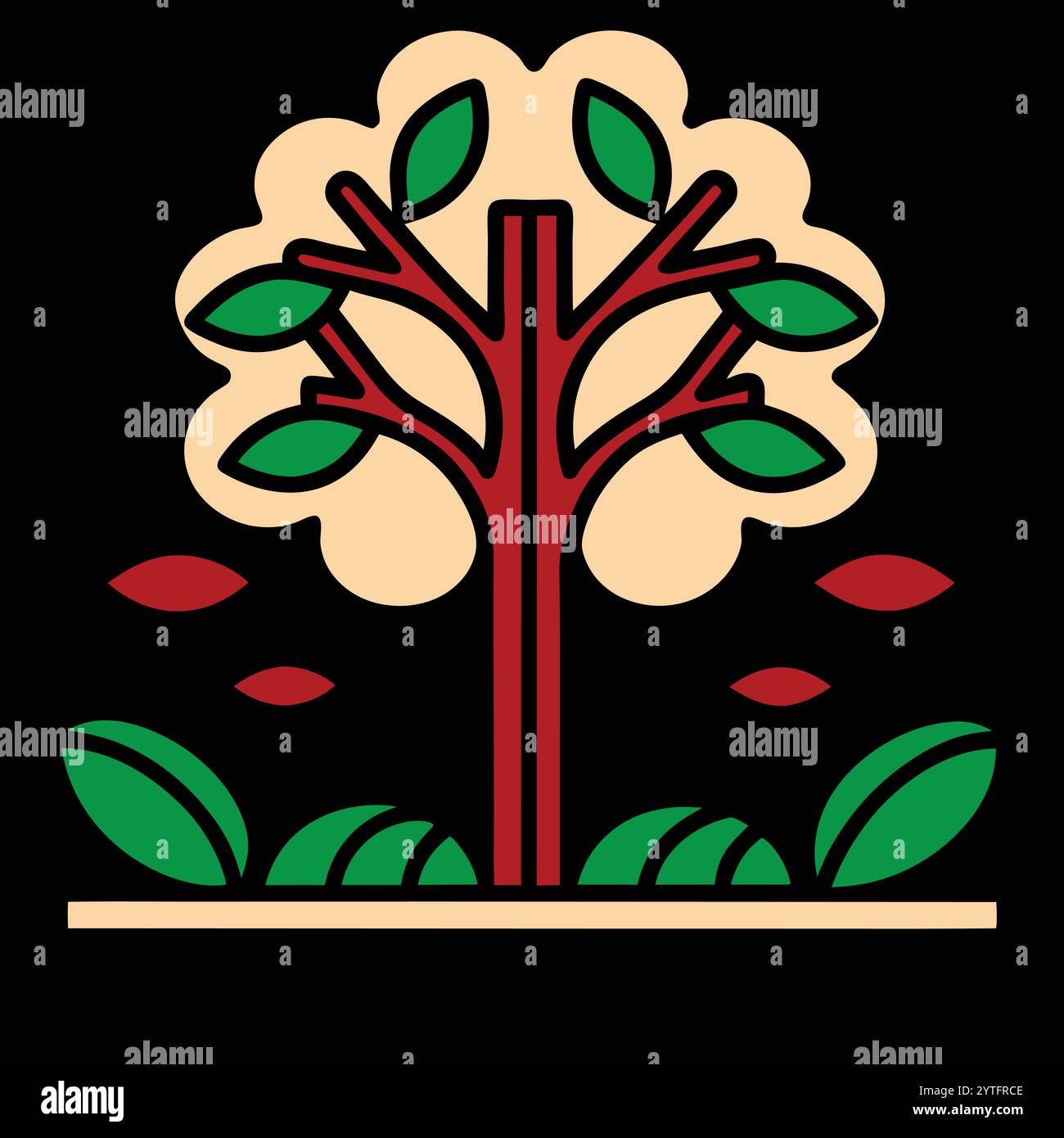 Simple Tree Logo Vector Illustration for Branding, Marketing, and ...