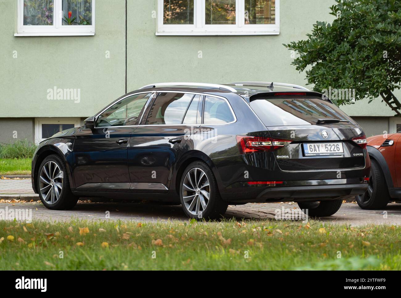 OSTRAVA, CZECH REPUBLIC - SEPTEMBER 22, 2023: Skoda Superb Combi ...