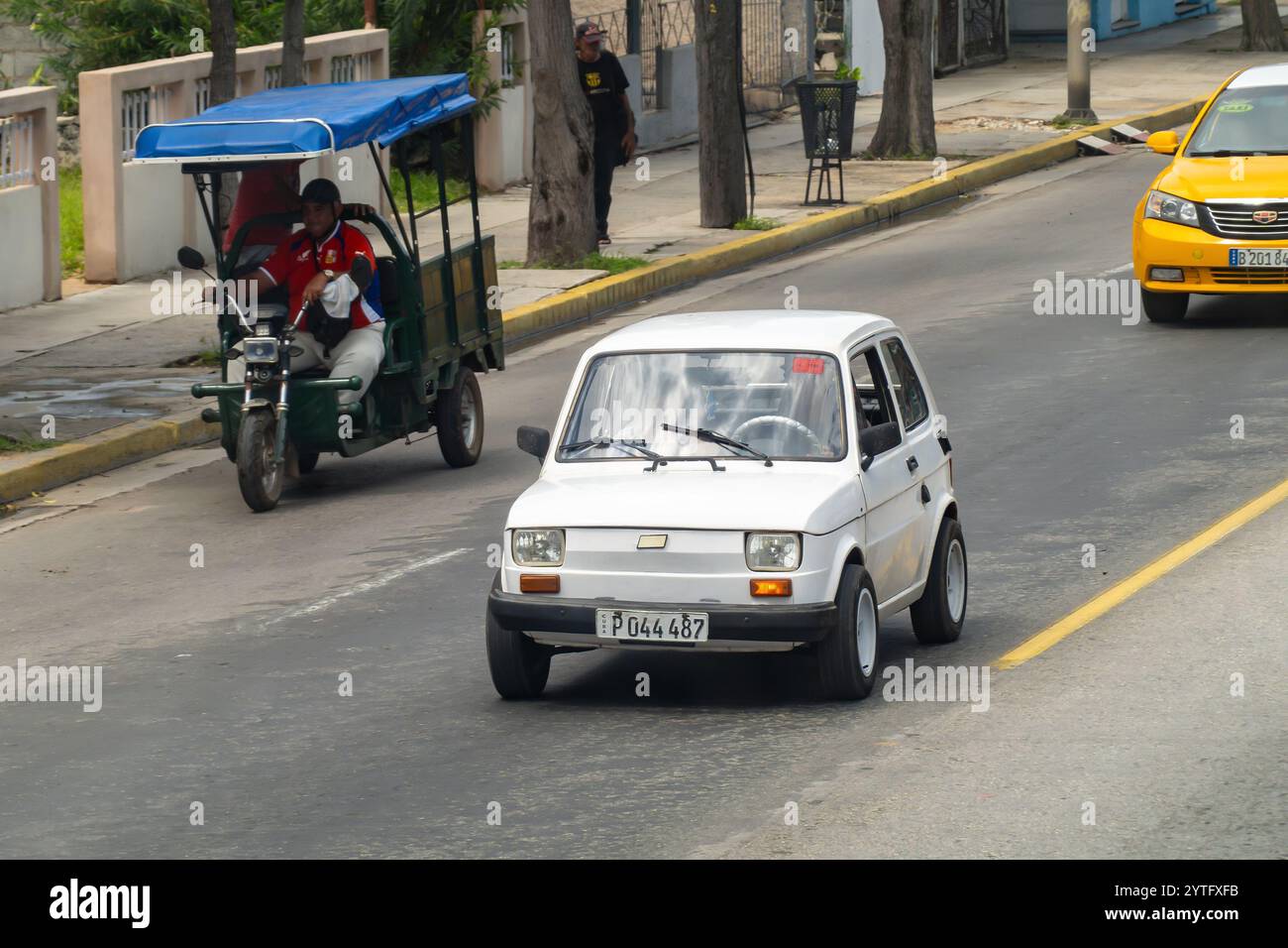 VARADERO, CUBA - AUGUST 30, 2023: Polski Fiat 126p small Polish car in ...