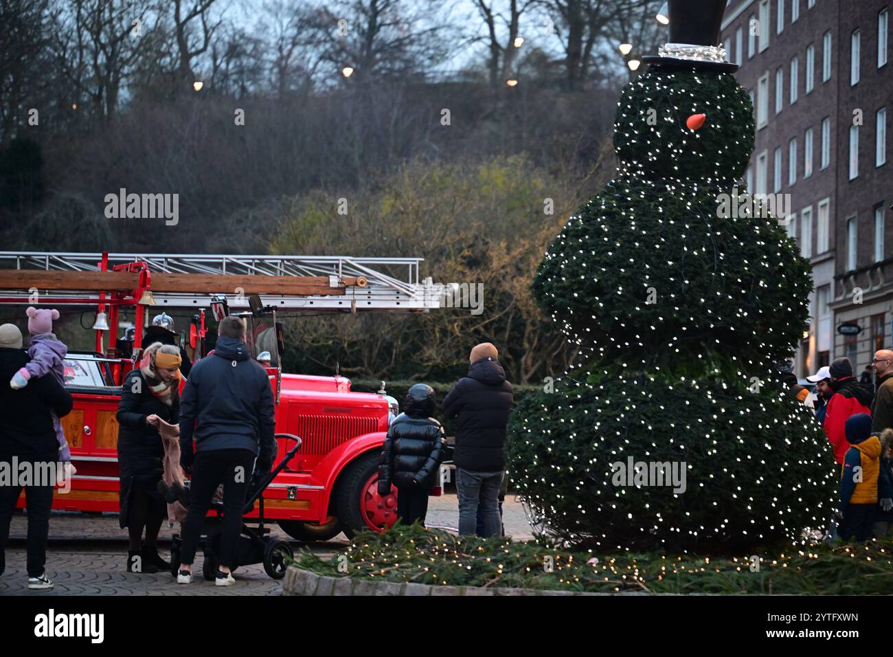 Helsingborg, Skåne, Sweden. December 1 2024. Christmas market Stock ...