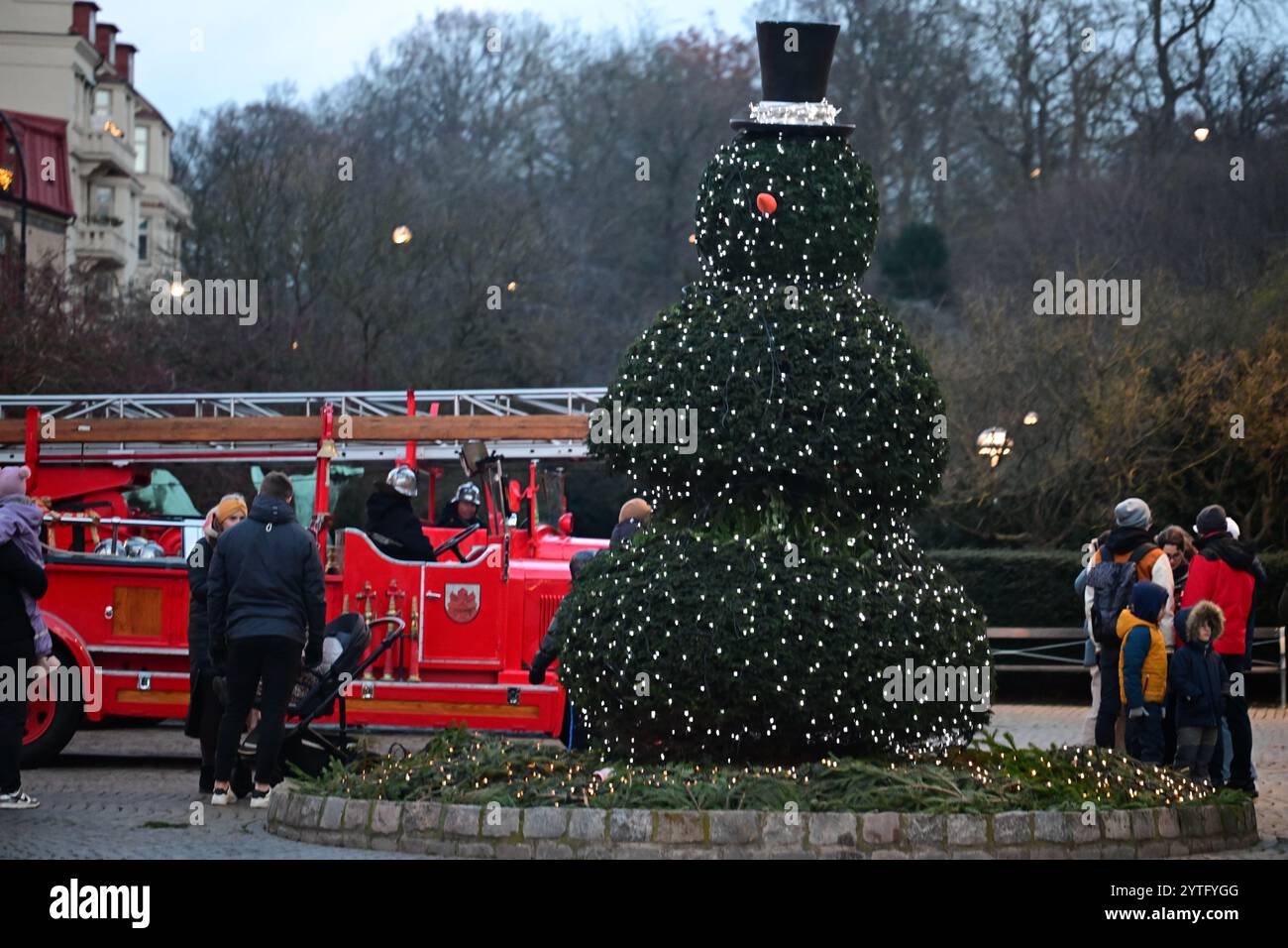 Helsingborg, Skåne, Sweden. December 1 2024. Christmas market Stock ...